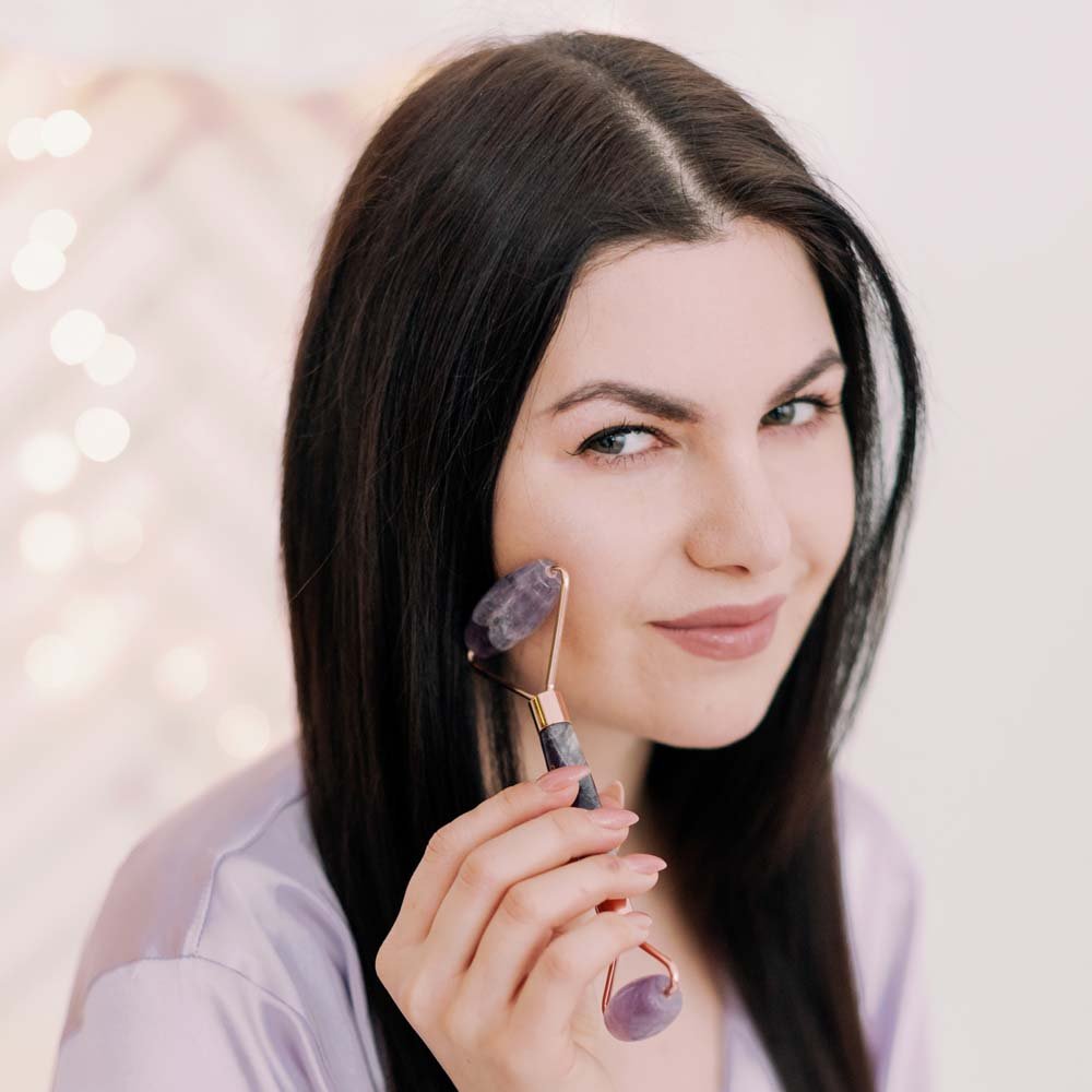 CRYSTALLOVE Amethyst facial roller - Fina