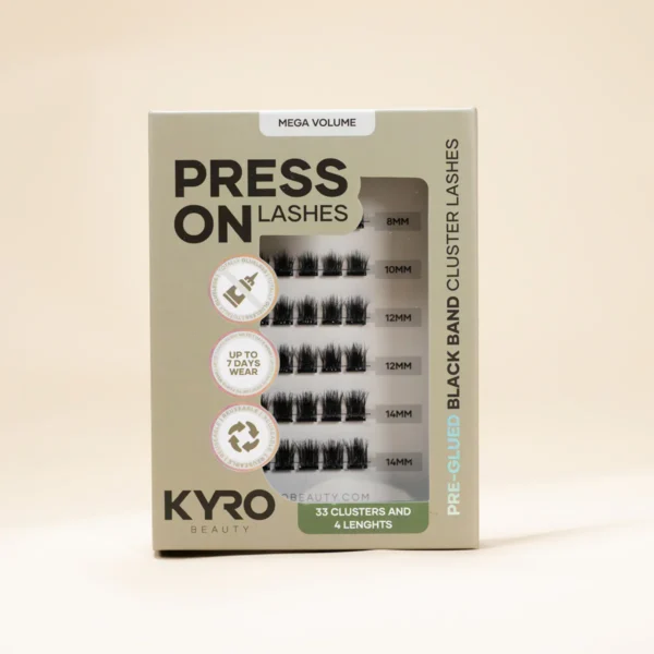Pre-Glued Mega Volume - Press On Lashes - Fina